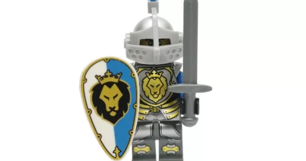Blue Lion Knight Medieval Knight Archer Minifigures lego