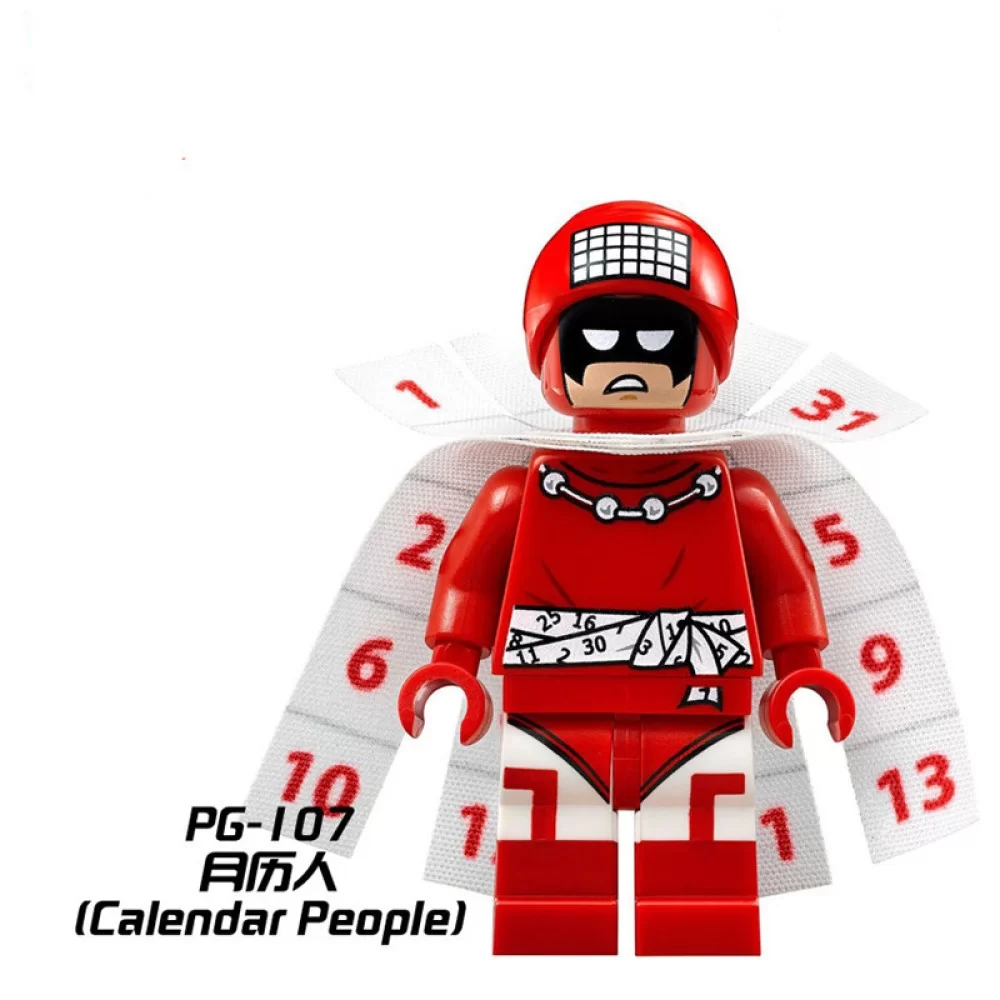 Super Hero Clown Batman Calendar Man Robin lego