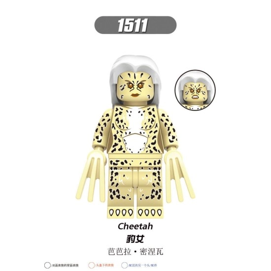 lego minifigure Superhero Barbara Diana, Leopard Lady Ares building ...