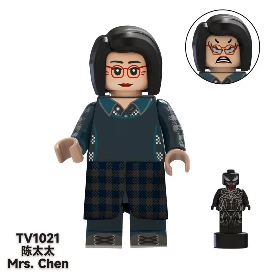 lego minifigure Super Hero Venom Serum Death Attendant Mrs. Chen ...