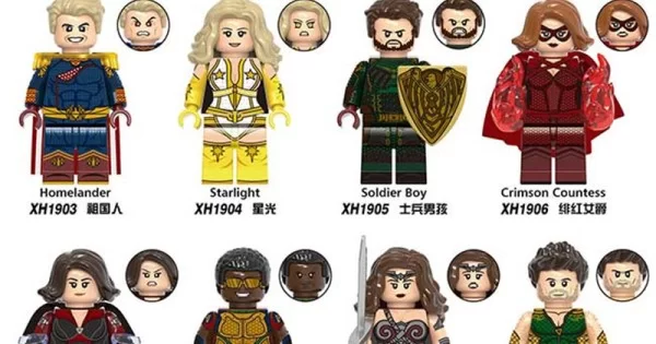 lego minifigure Superhero Starlight Storm Locomotive Deep Sea Soldier ...